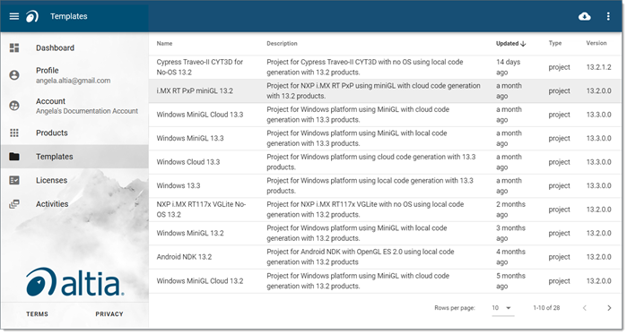 Altia Cloud Website at app.altia.com – Altia Support